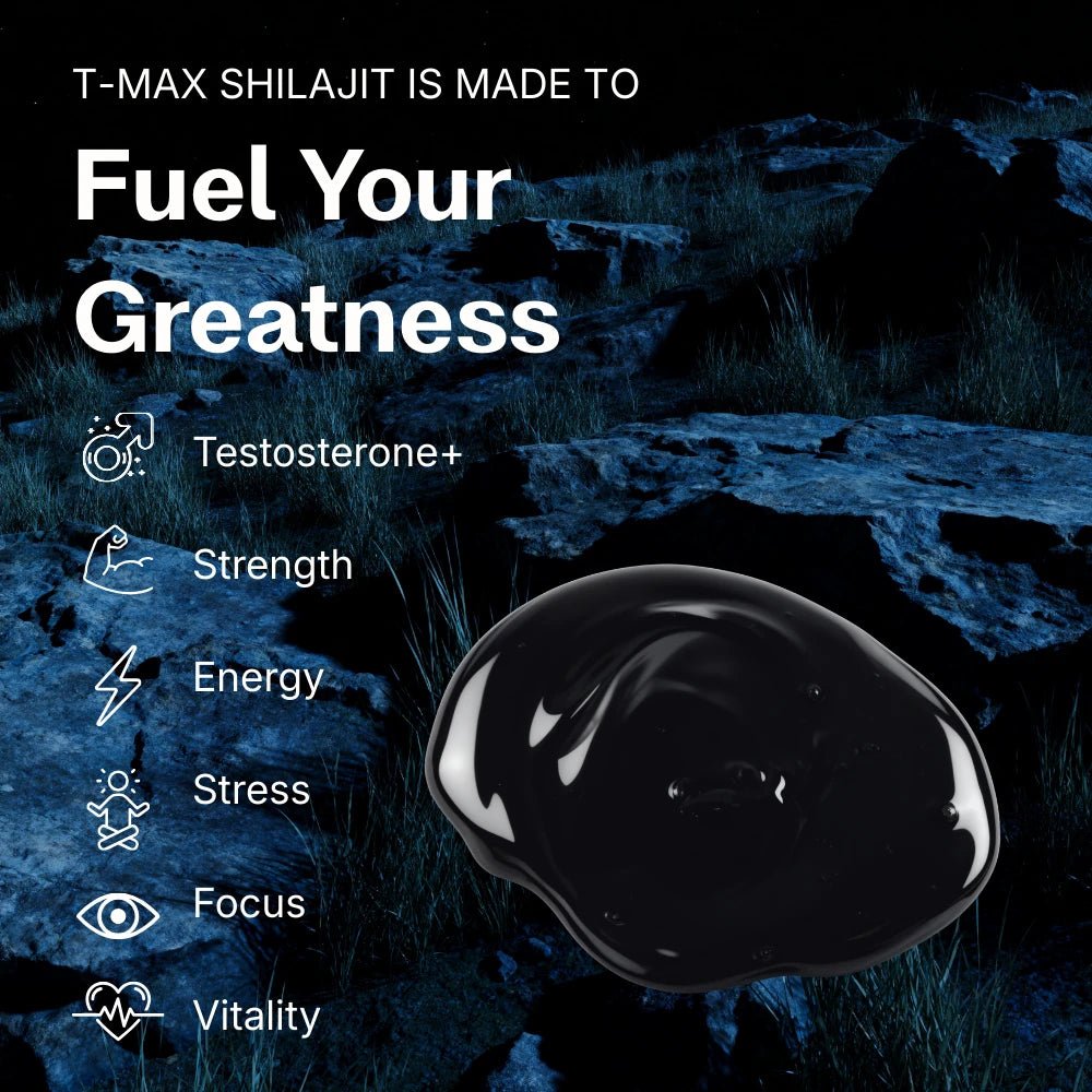 T-MAX Shilajit | Boosts Testosterone by 20% in 90 Days, Pure Himalayan ...